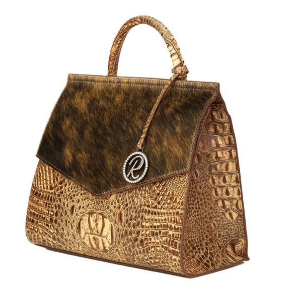 Raviani | Bags | Raviani Brown Brindle Leather Satchel | Poshmark